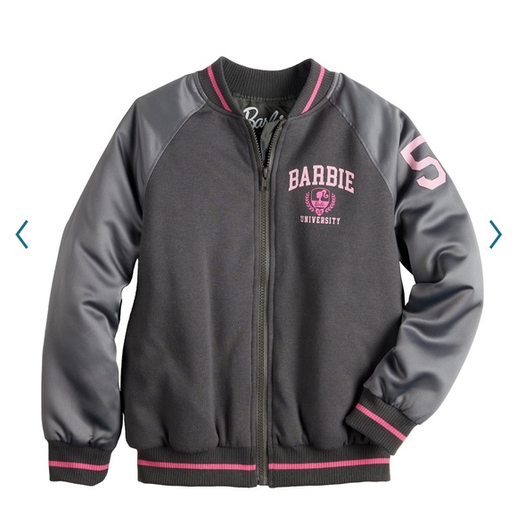 Barbie | Jackets & Coats | Barbie Girls Varsity Jacket Only At Kohls ...
